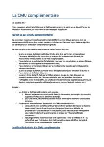 La CMU complémentaire (ameli.fr) – docuDent.fr